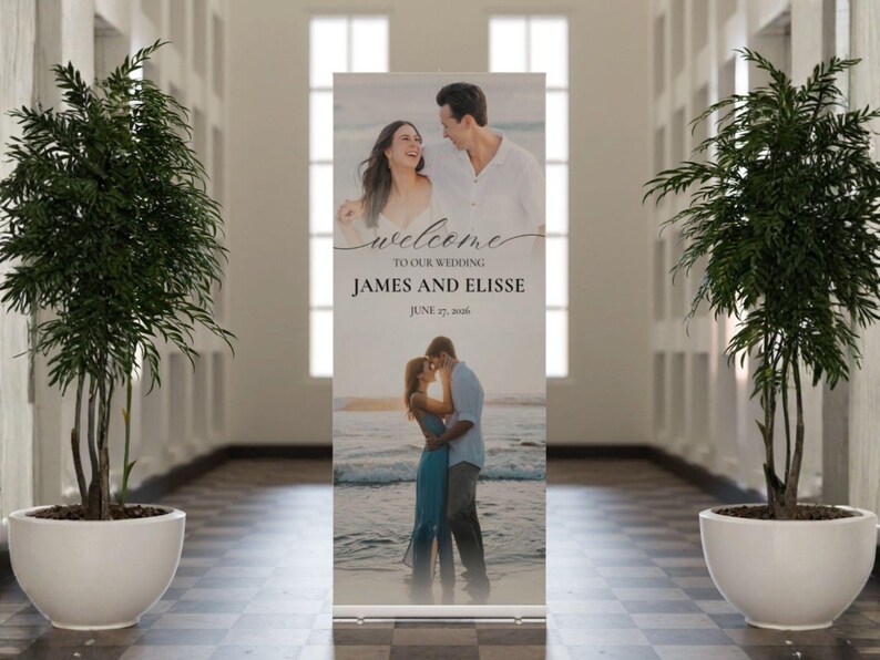 Retractable Sign Pull up Banner Retractable Standing Banners Wedding ...
