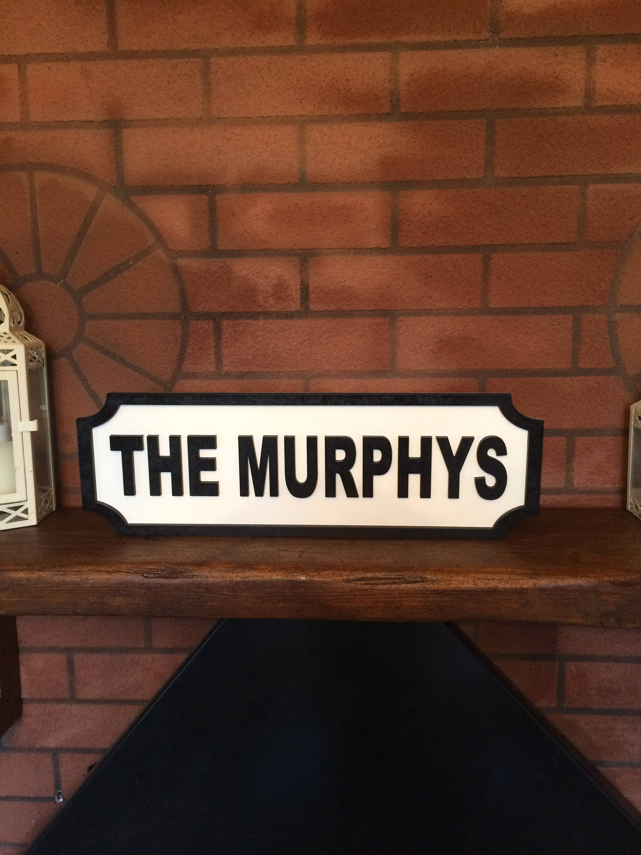 Personalised Family Friends Name House Wooden Plaque Lovely Home ...