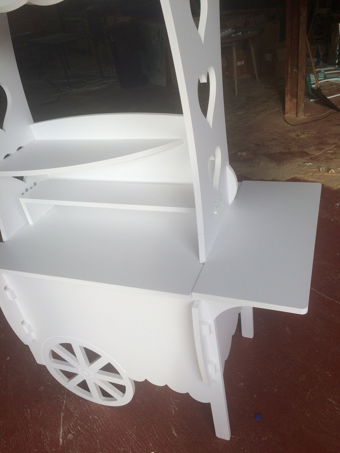 Large Candy Cart Solid White PVC Wedding Birthday Party Cart | Etsy