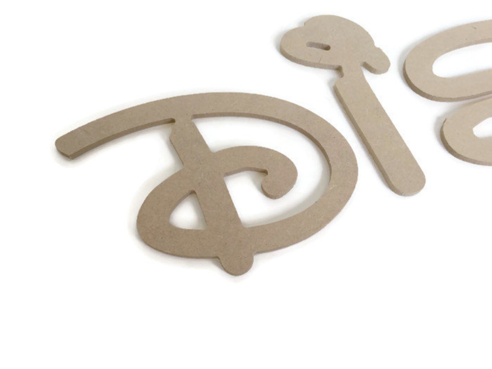 MDF Wooden Letters 6mm Thick Disney Font Various Sizes - Etsy