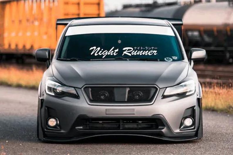 Night Runner JDM Car Sticker Vinly Decal Window Bumper Sticker (all ...