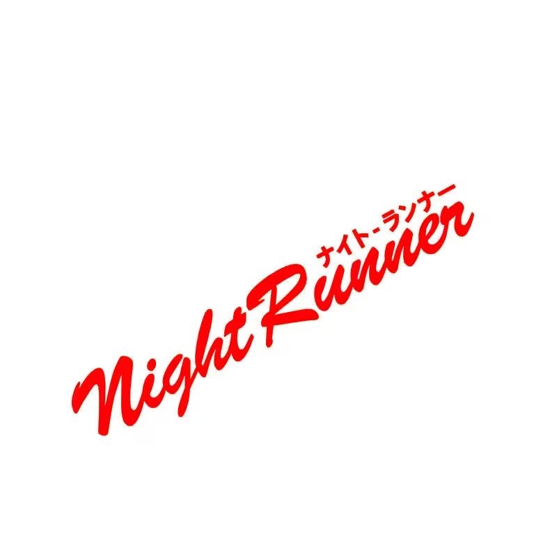Night Runner JDM Car Sticker Vinly Decal Window Bumper Sticker (all ...