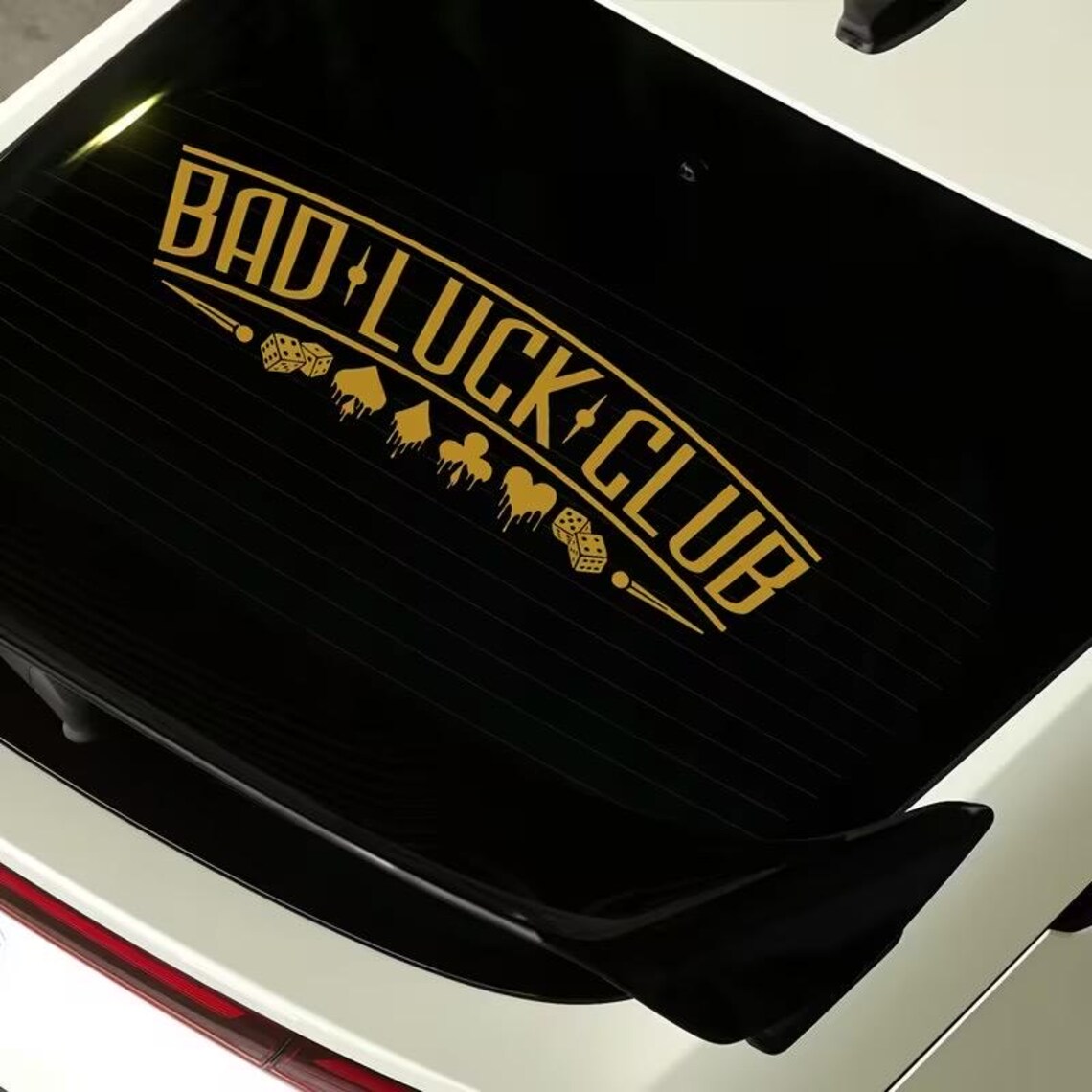 Bad Luck Club Car Sticker Vinly Decal Window Bumper Sticker (all ...