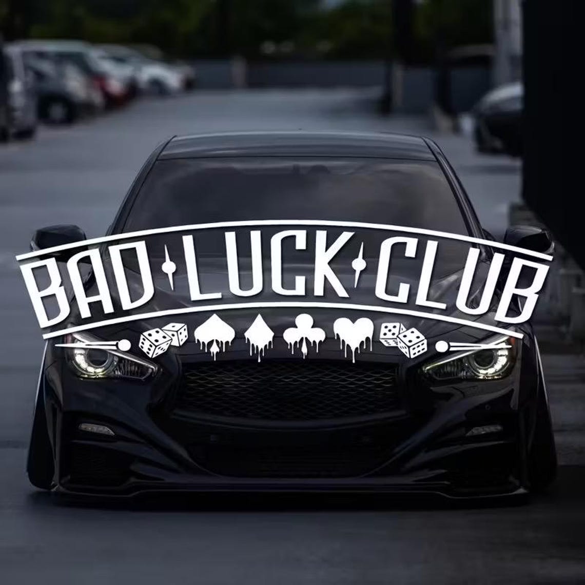 Bad Luck Club Car Sticker Vinly Decal Window Bumper Sticker (all ...