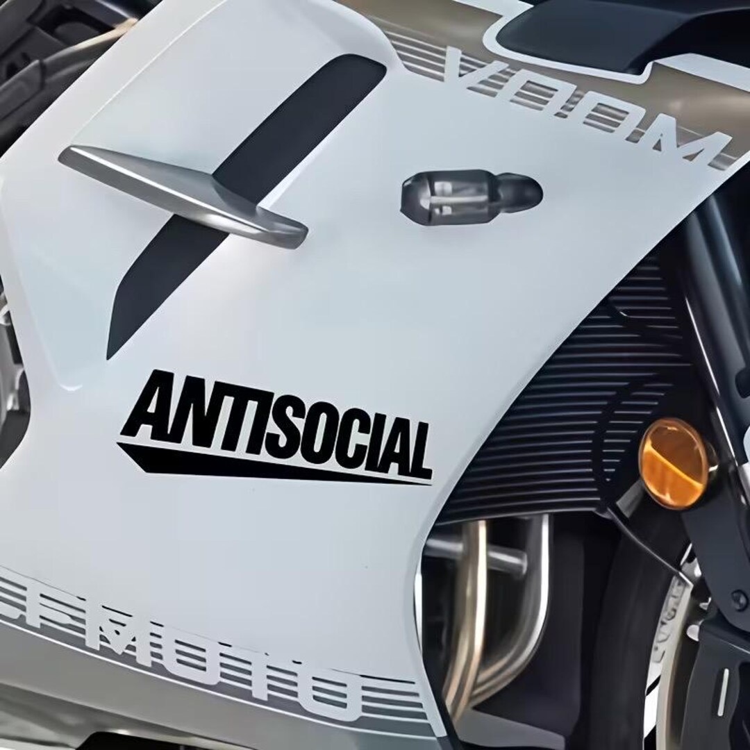 Antisocial V7 Car Sticker Vinly Decal Window Bumper Sticker (all ...