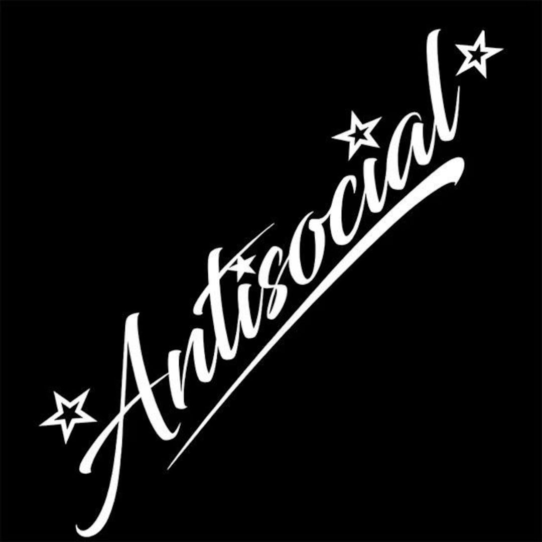 Antisocial V10 Car Sticker Vinly Decal Window Bumper Sticker (all ...