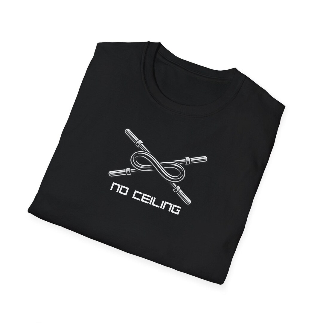 No Ceiling Gym Shirt- Motivational Workout T-shirt- Fitness Apparel ...
