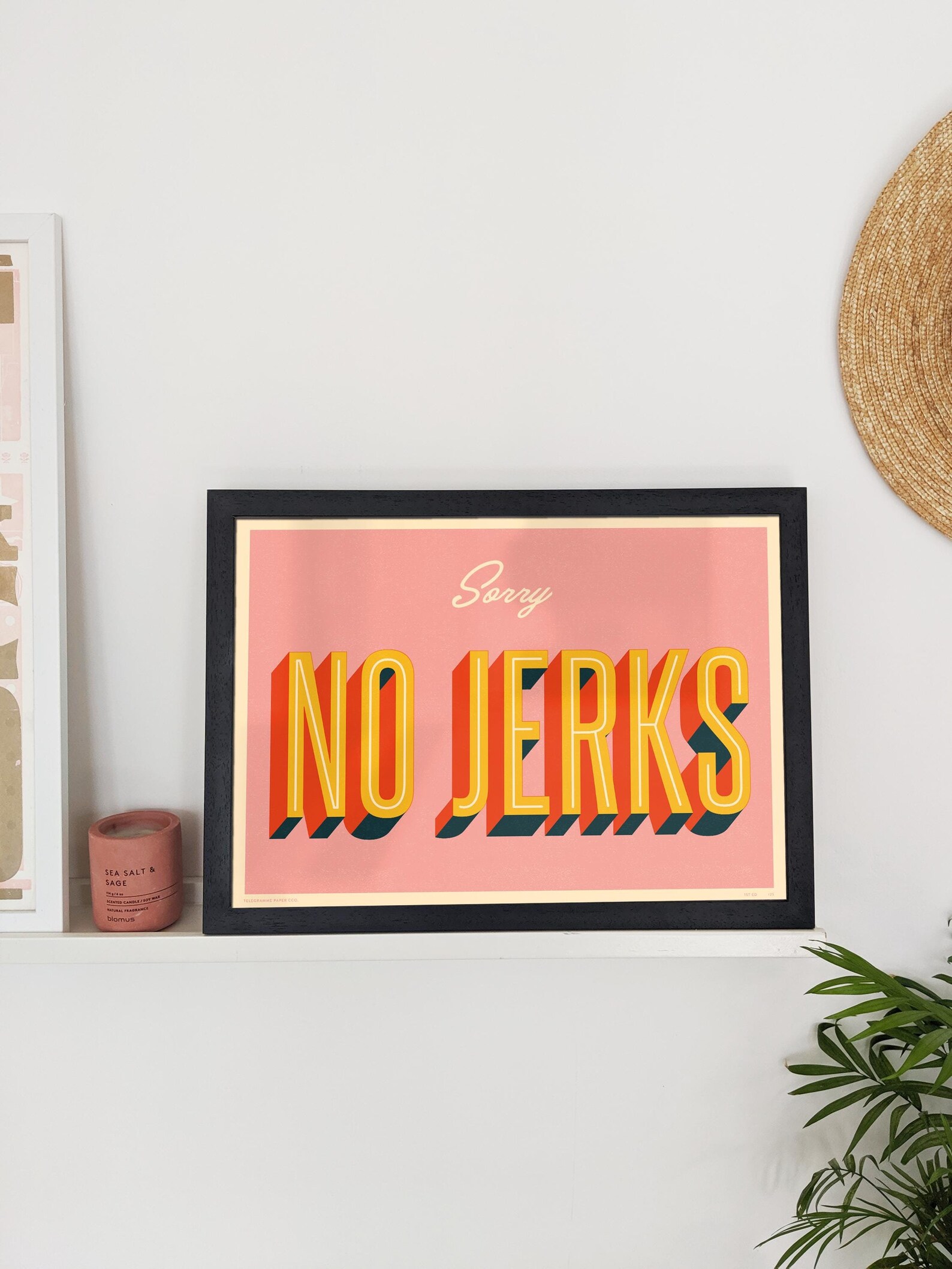 No Jerks Quote Print, Type Poster, Art Print, A3 - Etsy