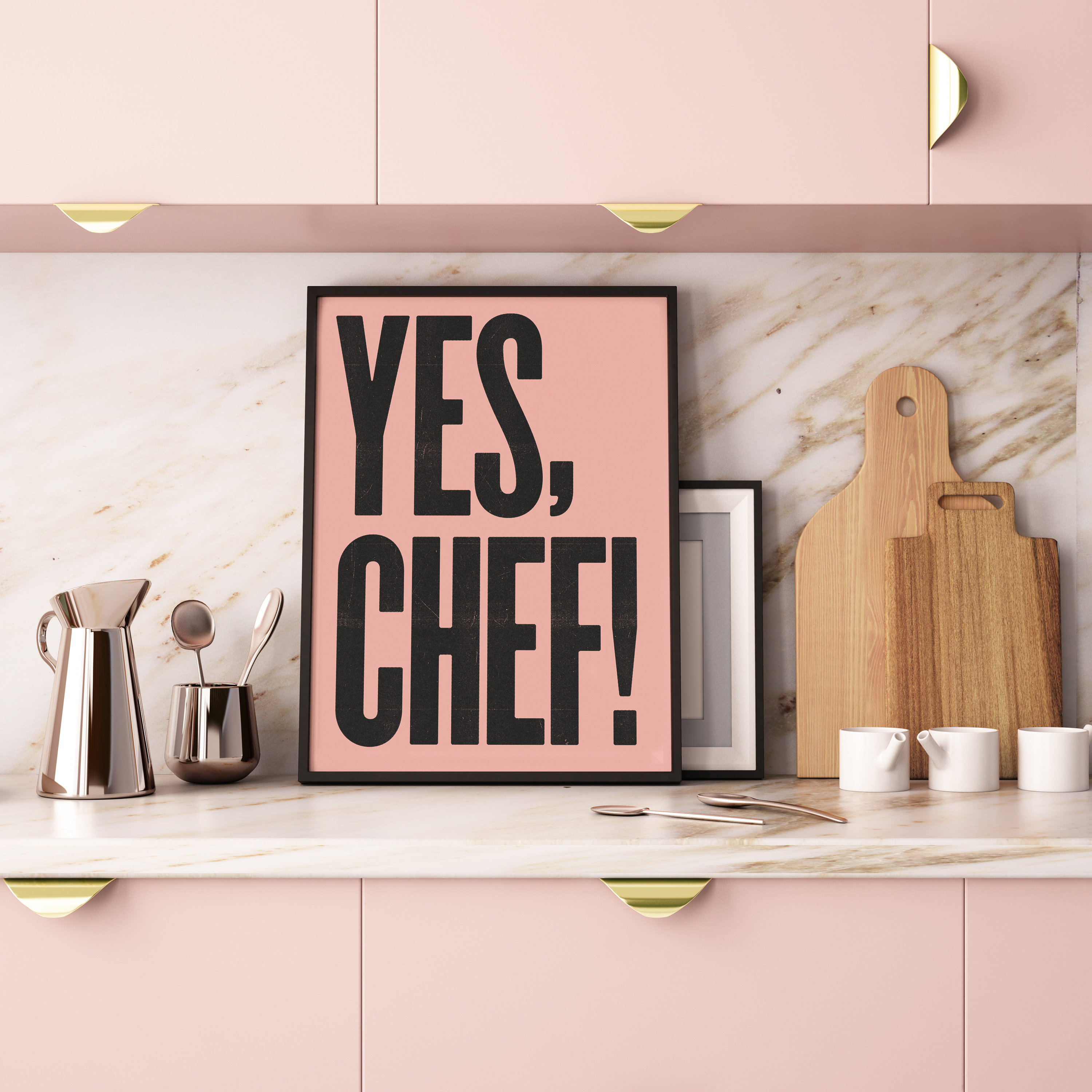 Yes Chef the Bear Poster the Bear TV Show Wall Art Letterpress Style ...