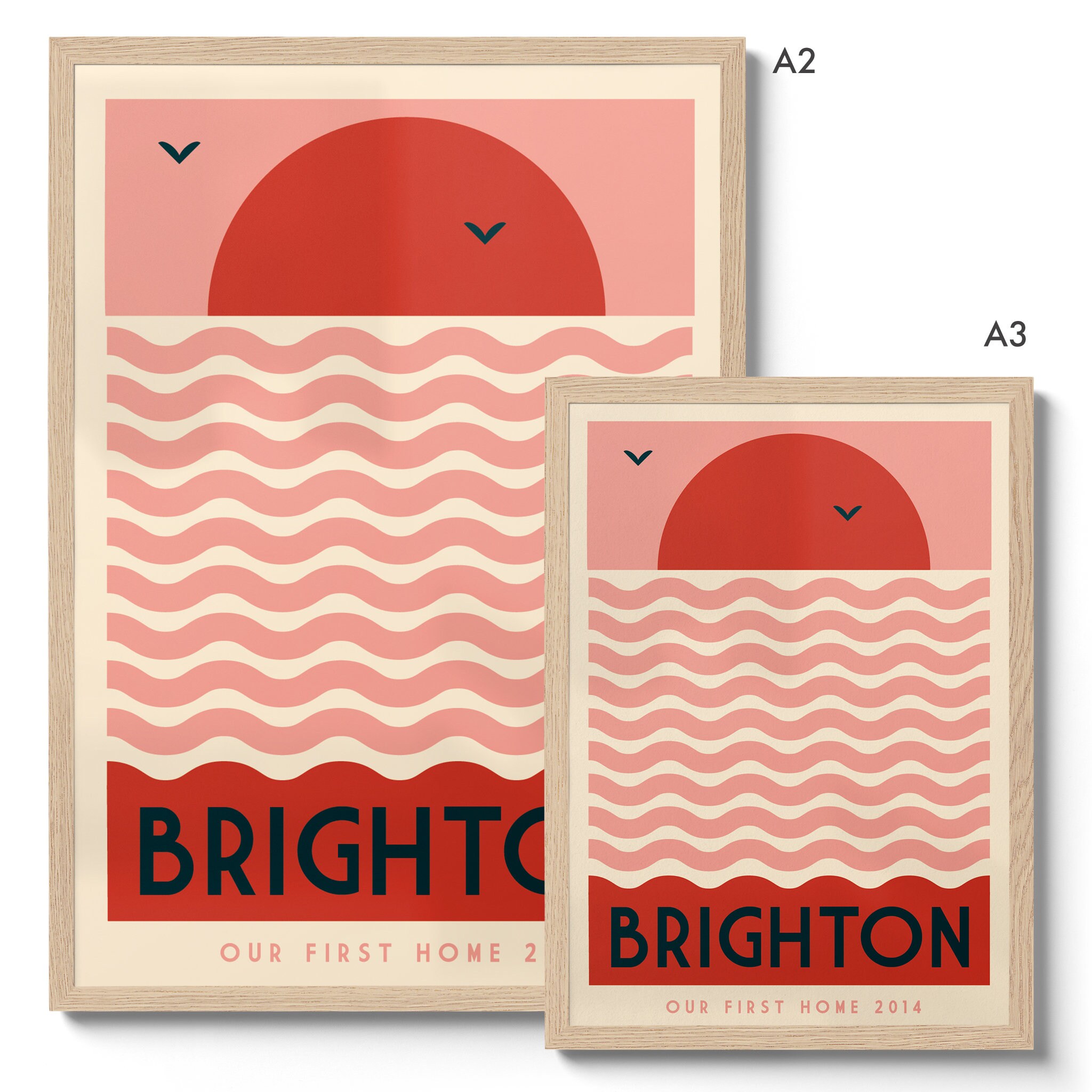 Coastal Beach Personalised Print for Holiday Wedding - Etsy