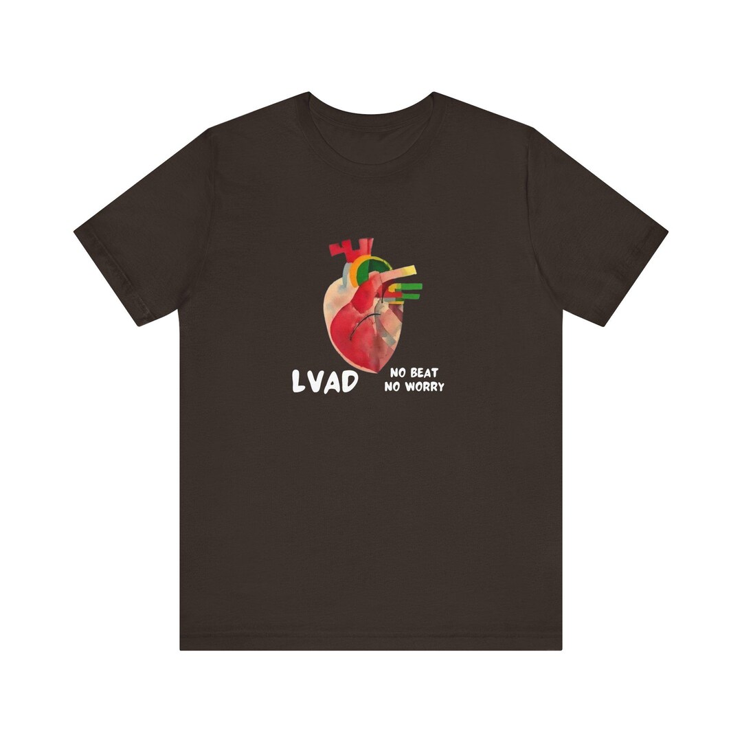 LVAD Heart Illustration Tee | No Beat No Worry, Medical Shirt - Etsy