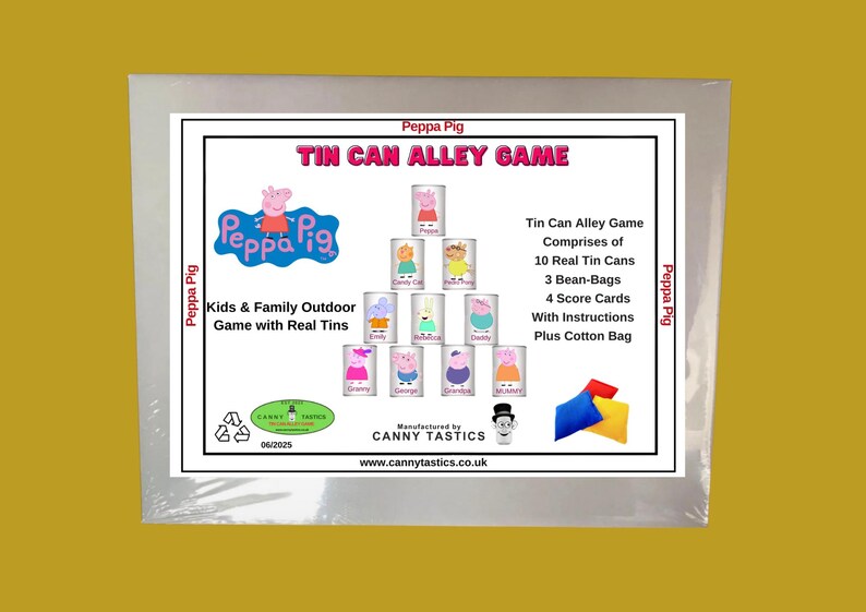 Tin Can Alley ( Peppa Pig ) Great Garden Game - Etsy