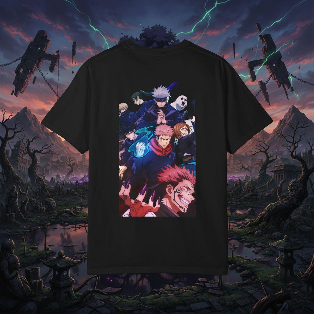 Sorcery Fight Anime Graphic Tee | Japanese Streetwear - Etsy