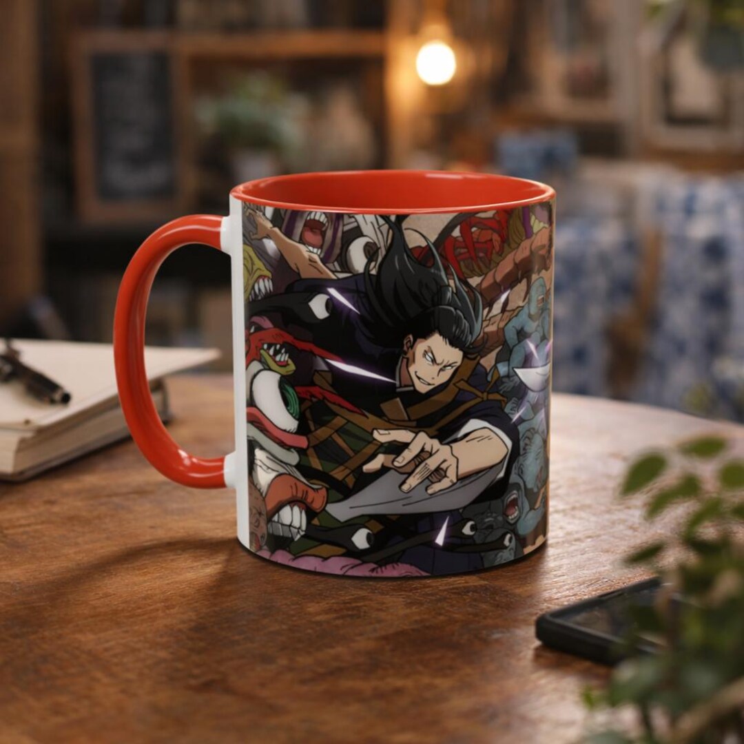 Anime Coffee Mug, Cursed Energy, Japanese Manga, Urban Fantasy Decor - Etsy