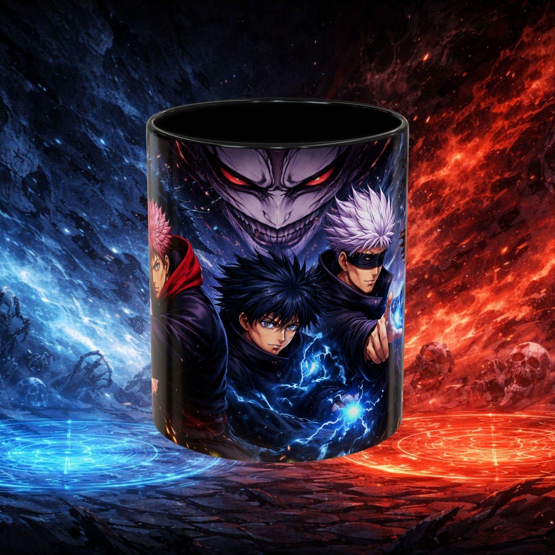 Jujutsu Kaisen Mug, Cursed Energy Anime Coffee Cup - Etsy