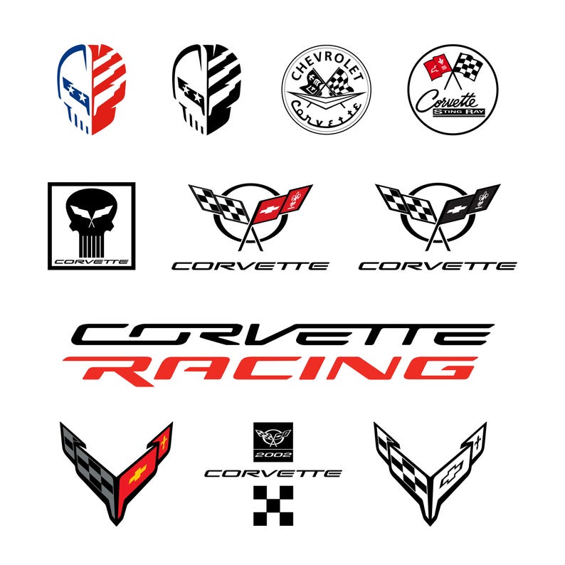 Chevrolet Corvette C8 Z06, Corvette Svg, ZR1 Badges SVG Bundle ...