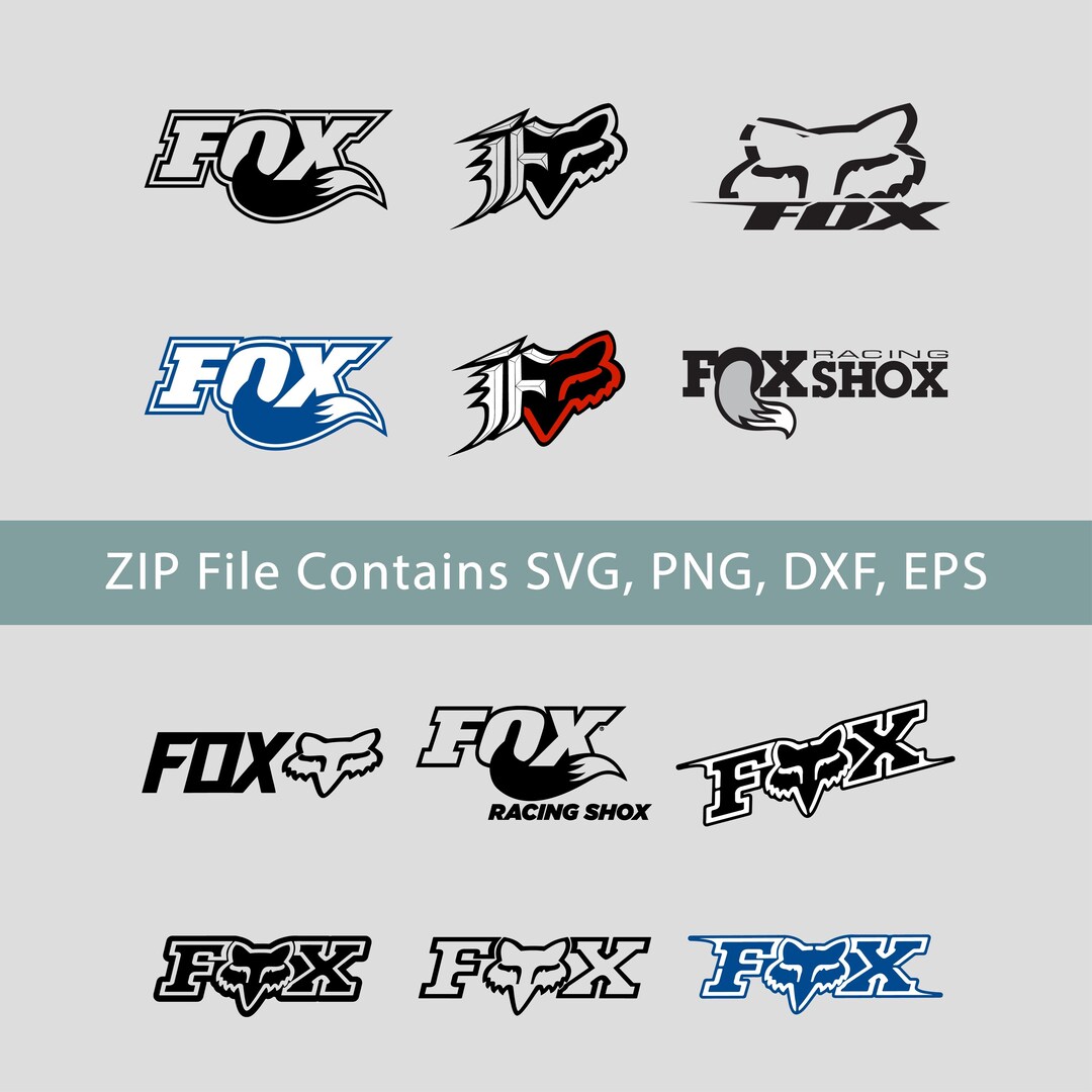 Fox Racing Logo Bundle (svg, Png, Dxf, Eps) (digital Download) - Etsy