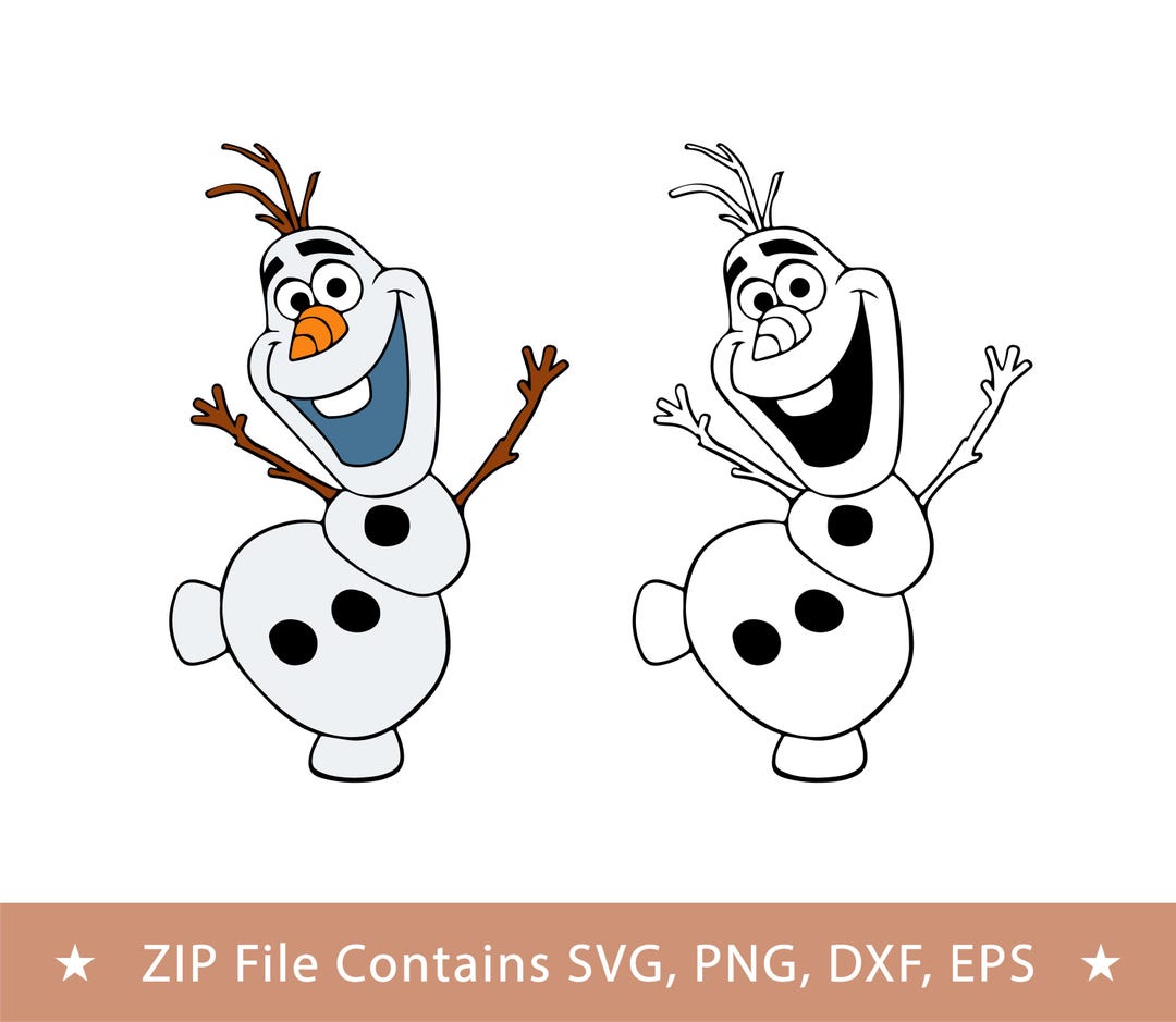 Olaf PNG, Olaf Clipart, Frozen Olaf SVG, Olaf Sticker, Olaf the Snowman ...