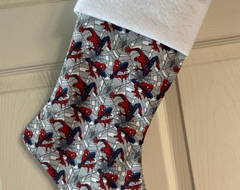 Spider Man Stocking - Etsy