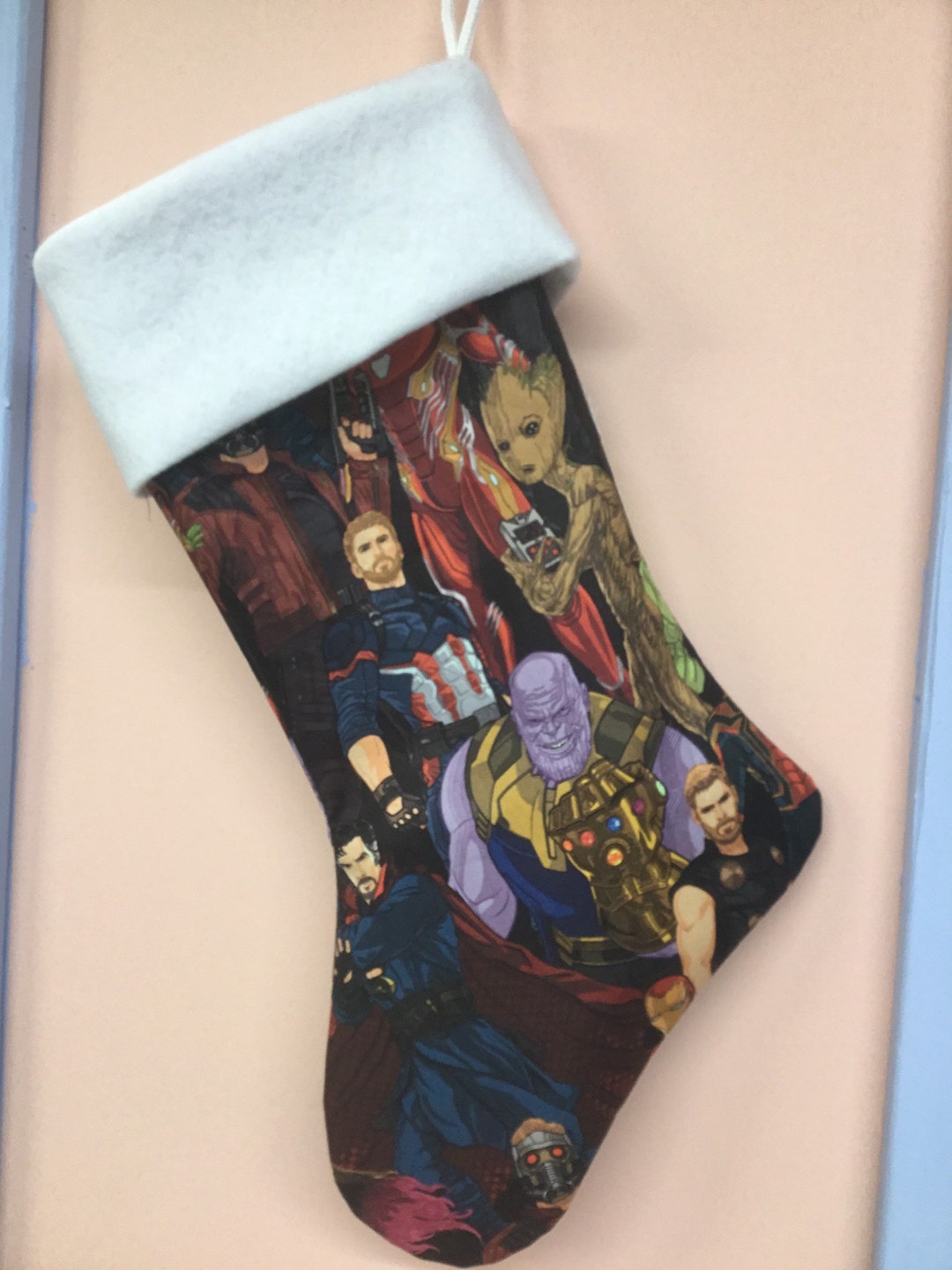 Marvel Avengers Christmas Stocking Fully Lined Size 18 - Etsy