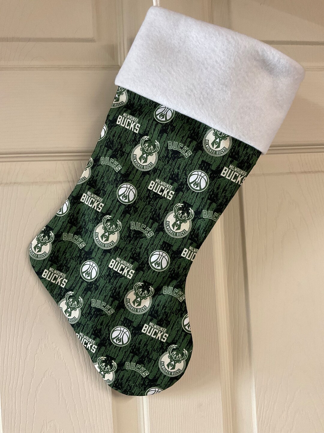 Milwaukee Buck Christmas Stocking Fully Lined, Size 18 X 8 - Etsy