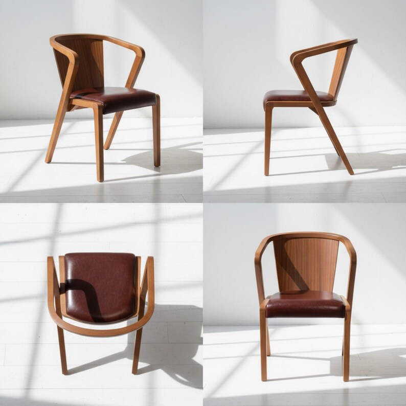 Handmade Solid Wood Dining Chair, Modern Minimalist Furniture With ...