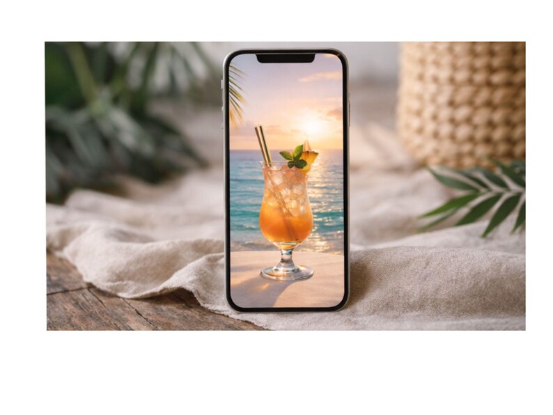 Tropical Beach Cocktail Wallpaper Bundle / Summer Dream / Desktop ...