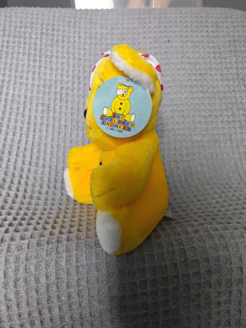 Vintage BBC Children in Need Pudsey the Bear 1986 Plushie 8" - Etsy
