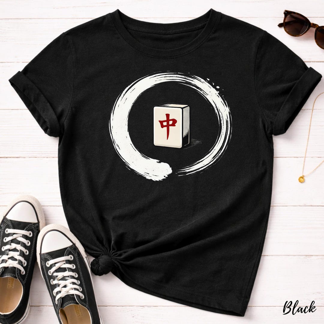 Mahjong Shirt, Mahjong Tile Shirt, Chinese Mahjong Game Tee, Board Game ...