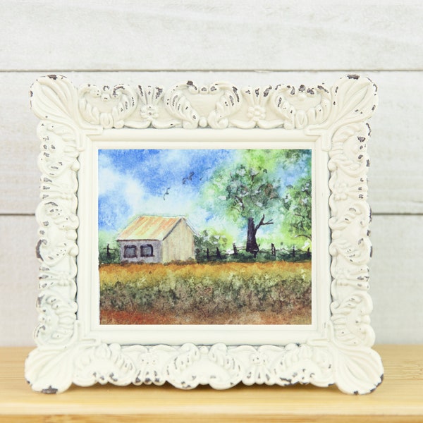 Small Miniature Framed Art - Etsy