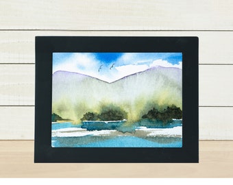 Mini Watercolor Small Art Miniature Paintings Framed Artwork - Etsy