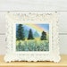 Rainbow Spring Flowers Print Little Mini Watercolor Painting Landscape ...