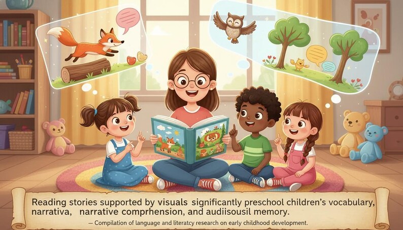 Kids Story Book PDF, Little Girl and Cat Adventure, Preschool Bedtime ...