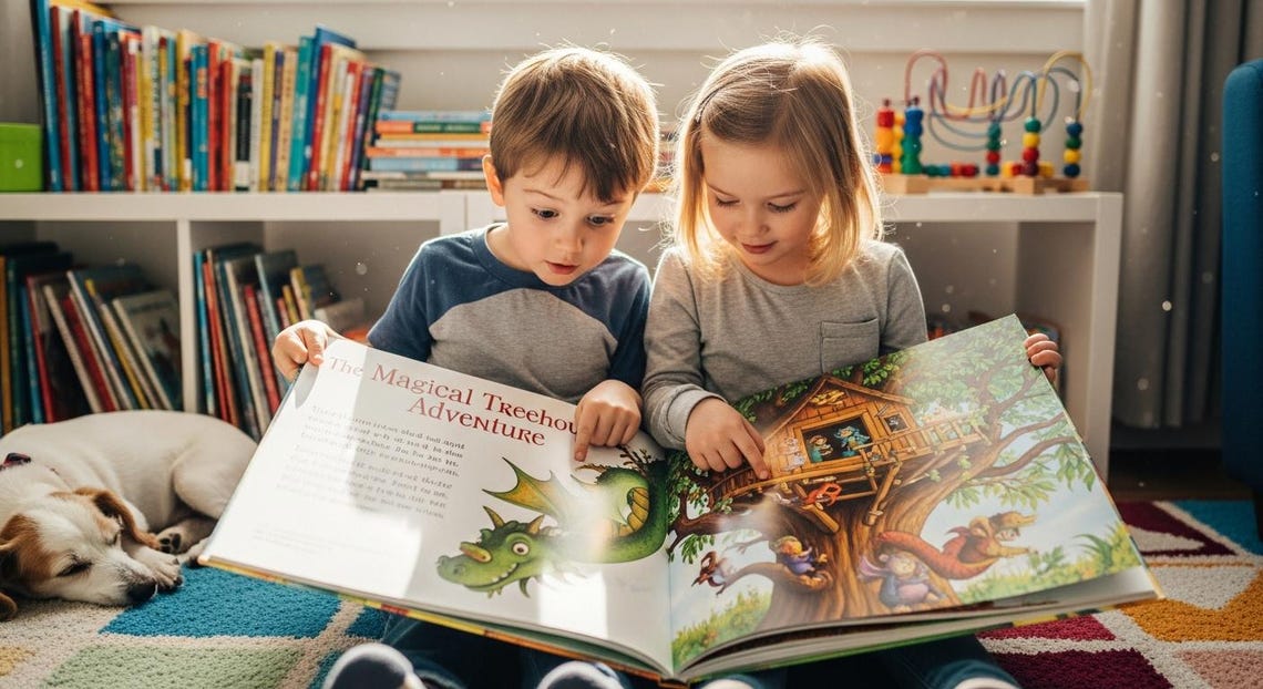 Kids Story Book PDF, Little Girl and Cat Adventure, Preschool Bedtime ...