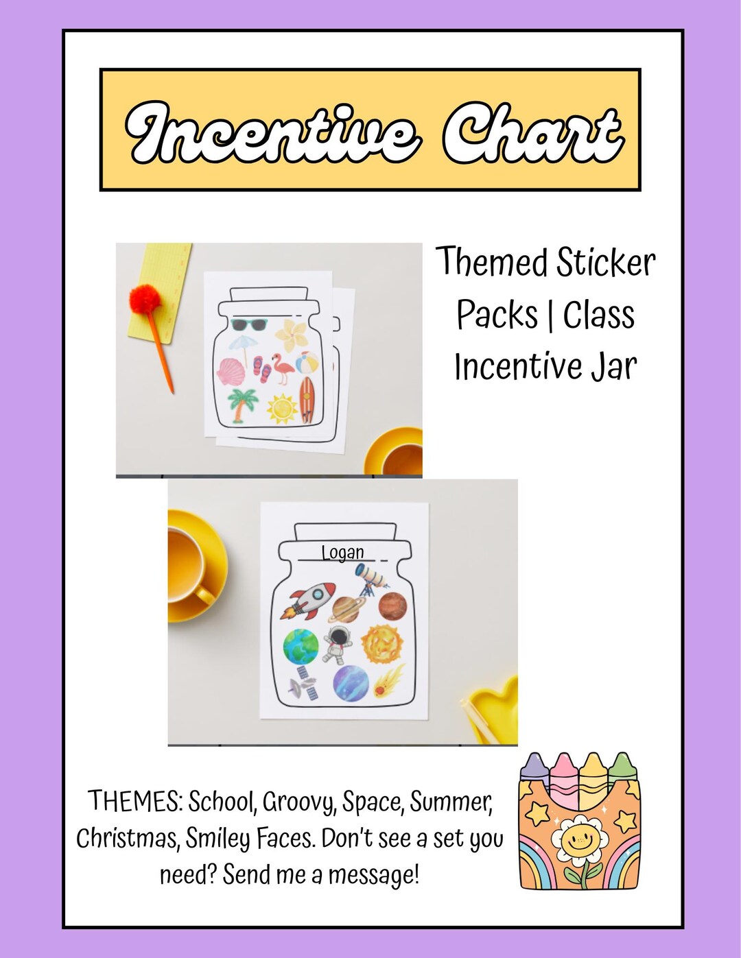Class-individual Reward Jar | Sticker Pack | Incentive | Class-building ...