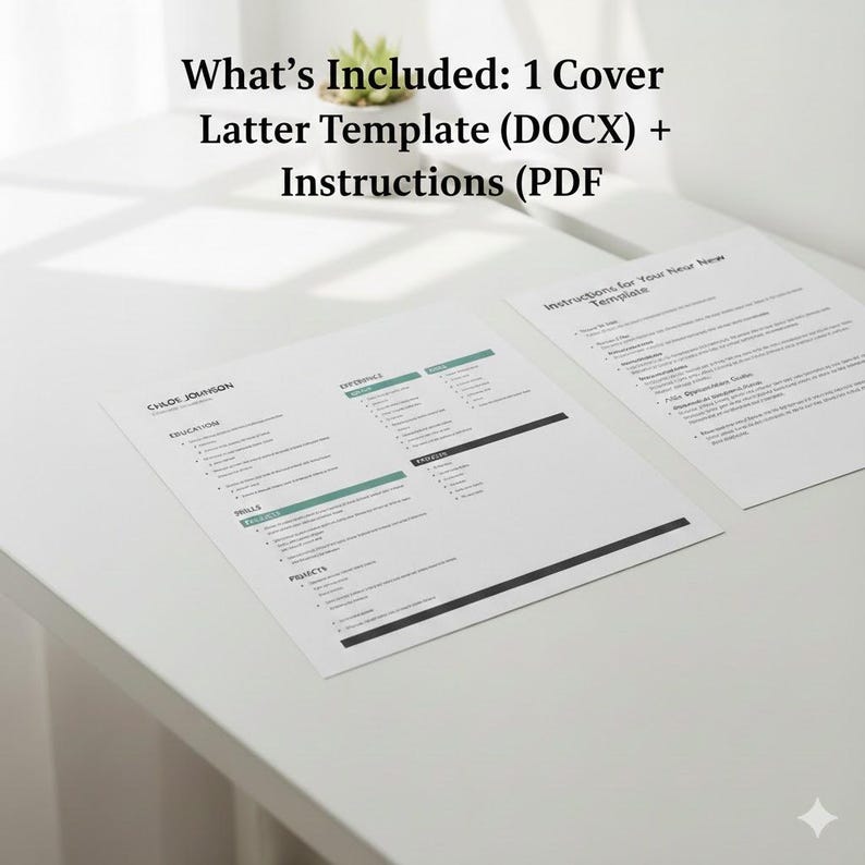 Professional Cover Letter Template for Students Internship and Entry ...