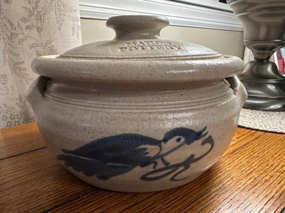 Vintage Mahon Pottery Salt Glazed Casserole Dish. - Etsy