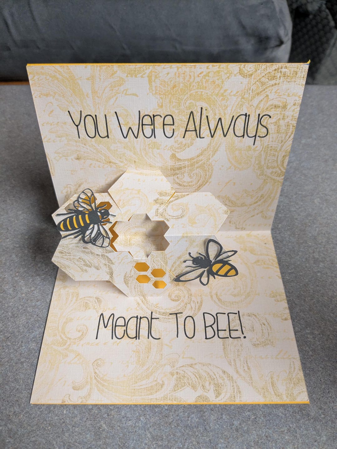 Anniversary Popup Card With Bee Theme - Etsy