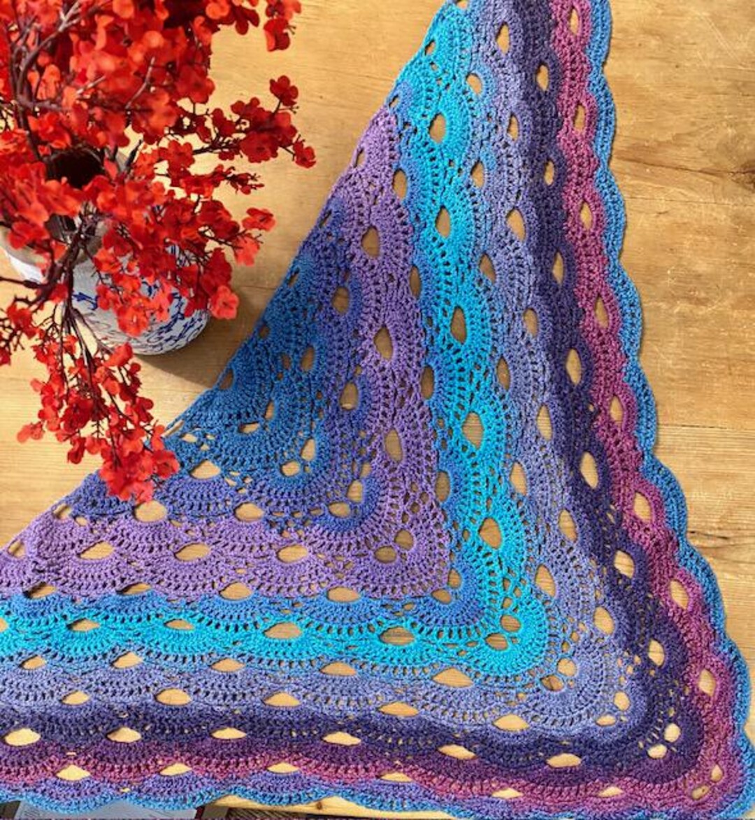 Handmade Crochet Virus Shawl/scarf - Etsy