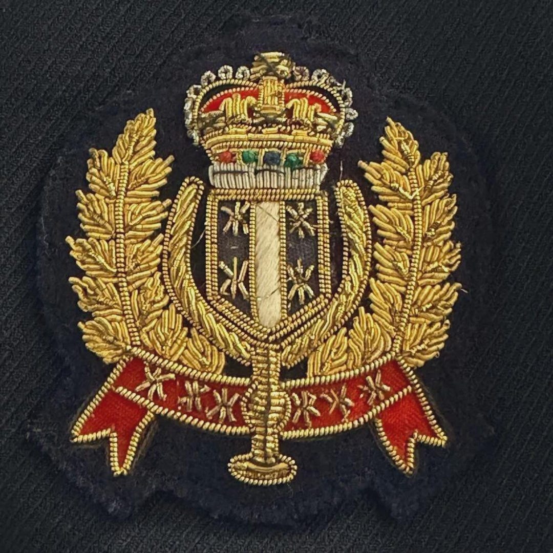 Vintage Bullion Wire Hand Embroidered Crest, Blazer Badge , Sew On ...