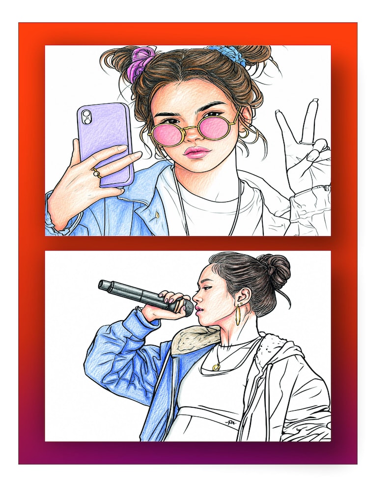 K Pop Girls Coloring Book - 36 Pages (PDF Download) - Etsy
