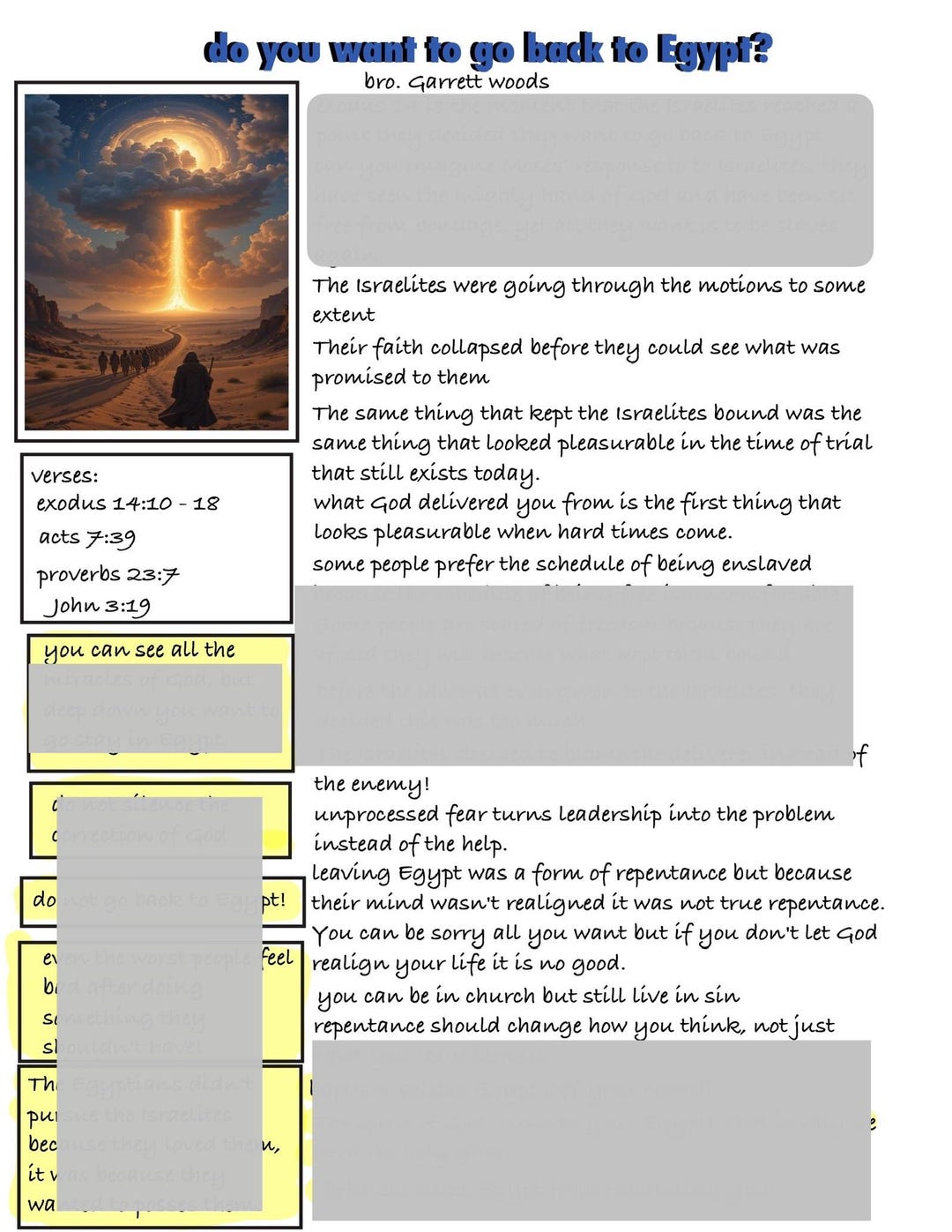 Don’t Go Back to Egypt – Bible Study Notes (digital Download) - Etsy
