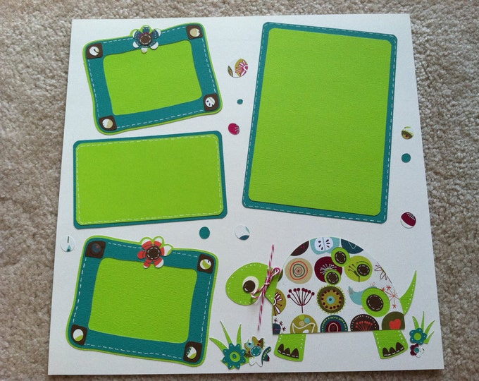 Turtle Scrapbooking Layout, Butterfly Scrapbooking Layout, Turtle ...
