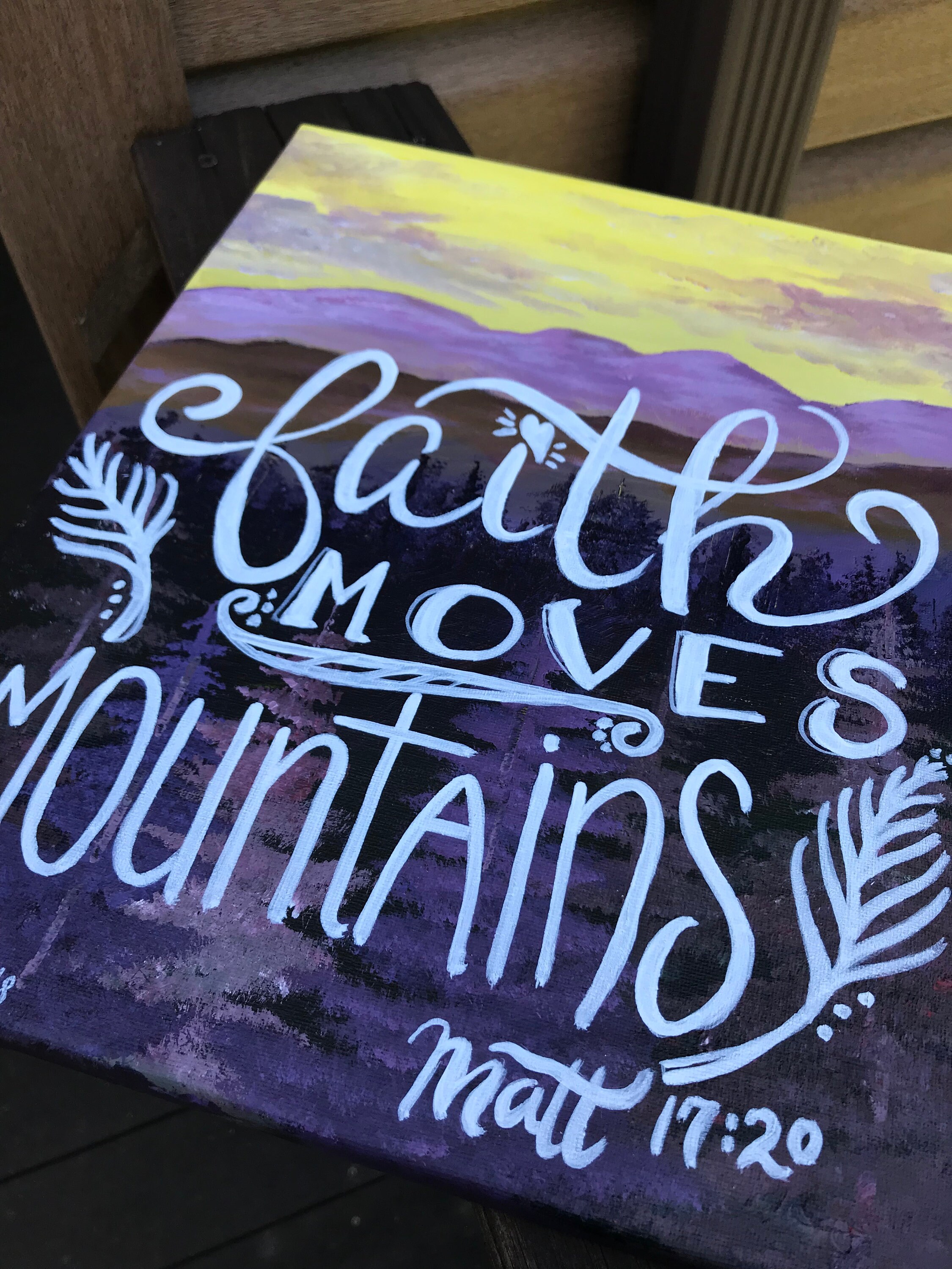 Faith Canvas Faith Painting Bible Verse Painting Bible | Etsy