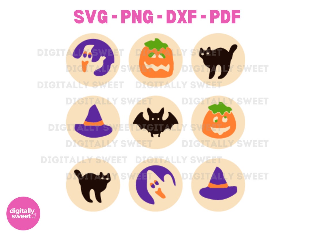 Halloween Sugar Cookie Grid SVG PDF PNG Ai and Dxf Cut Files or ...