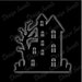Haunted House Printable Trace and Cut PDF Template - Halloween Decor ...
