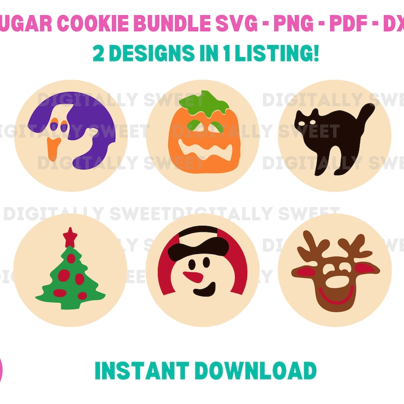 Sugar Cookie Clipart - Etsy