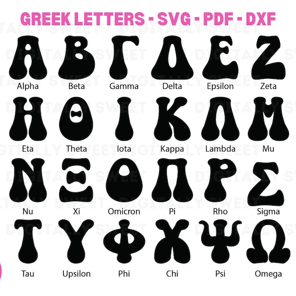 Greek Letters - Etsy