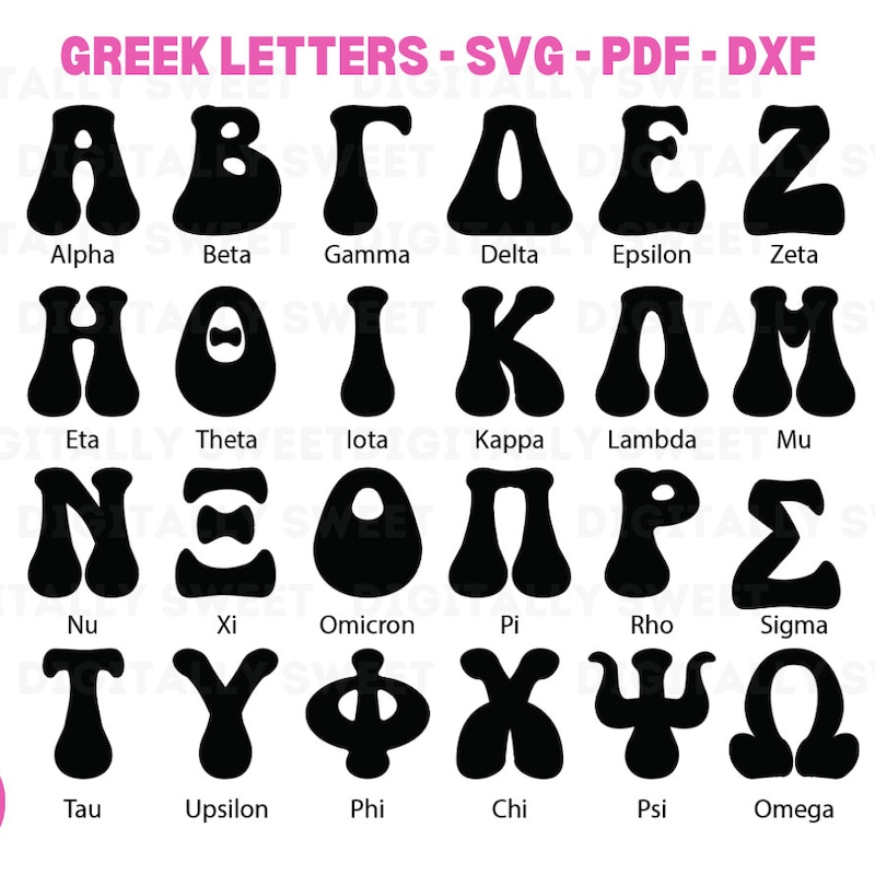 Greek Letters - Etsy