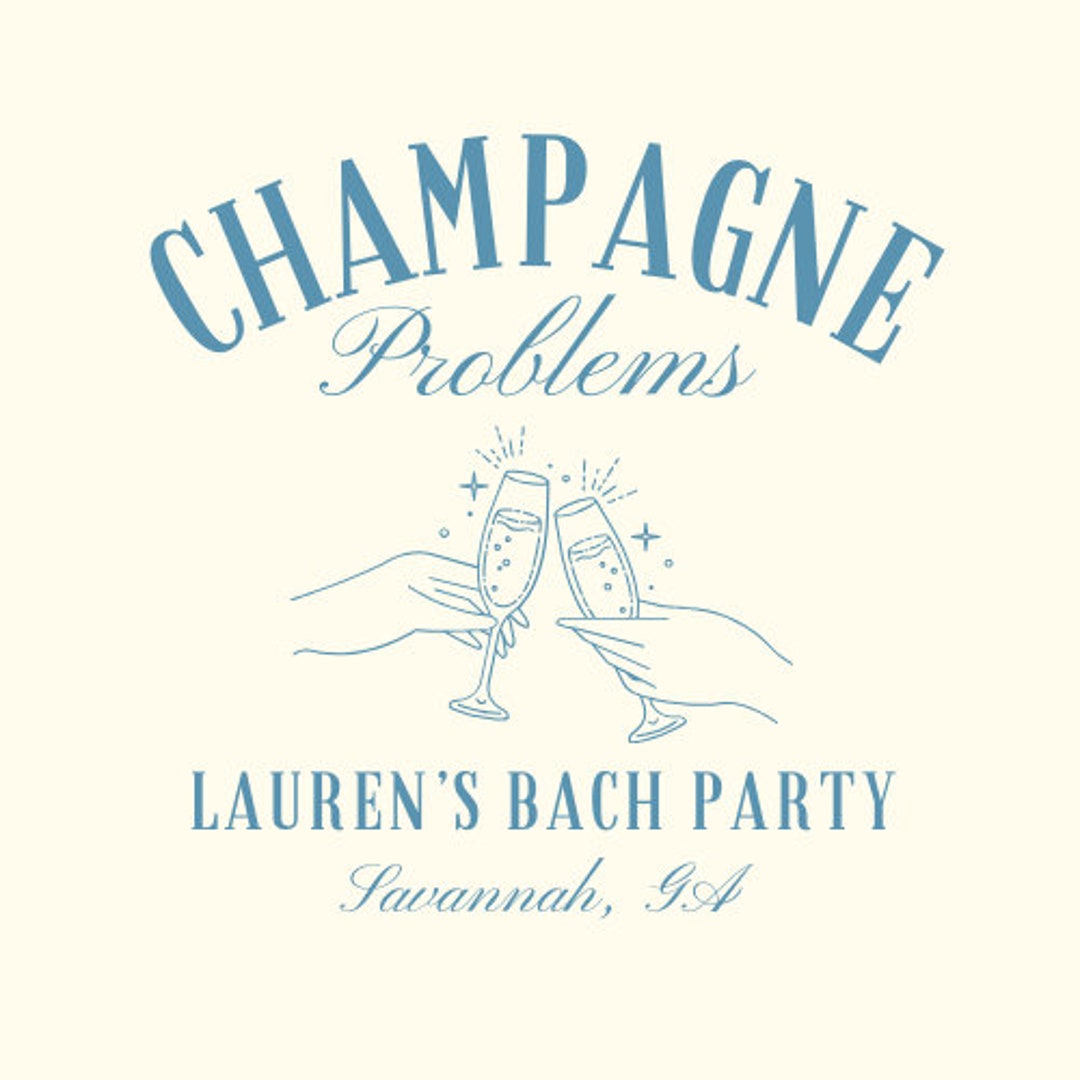 Drink Bach Logo Canva Template Editable Bach Logo Bachelorette Party ...